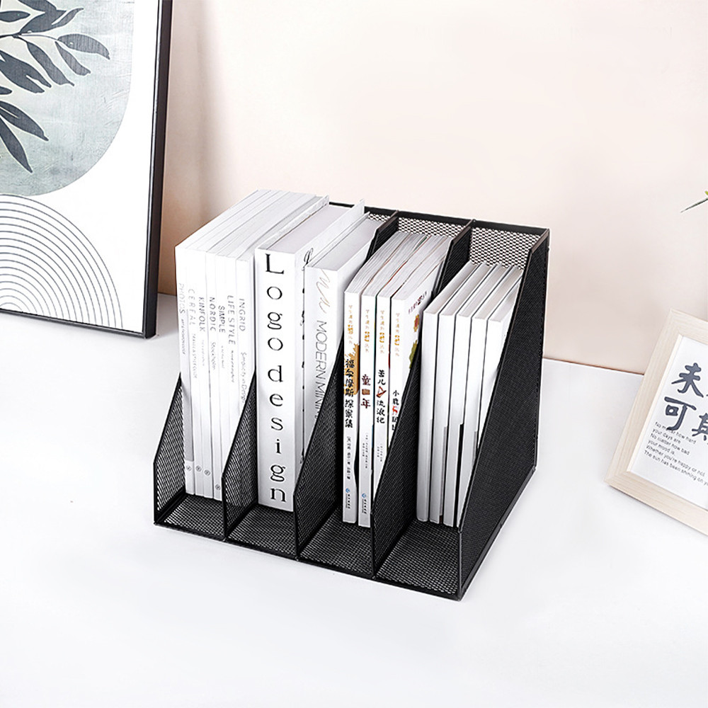 [2PC/SET] Innohut Metal File Holder L-Shape Folder Rack Magazine Holder ...