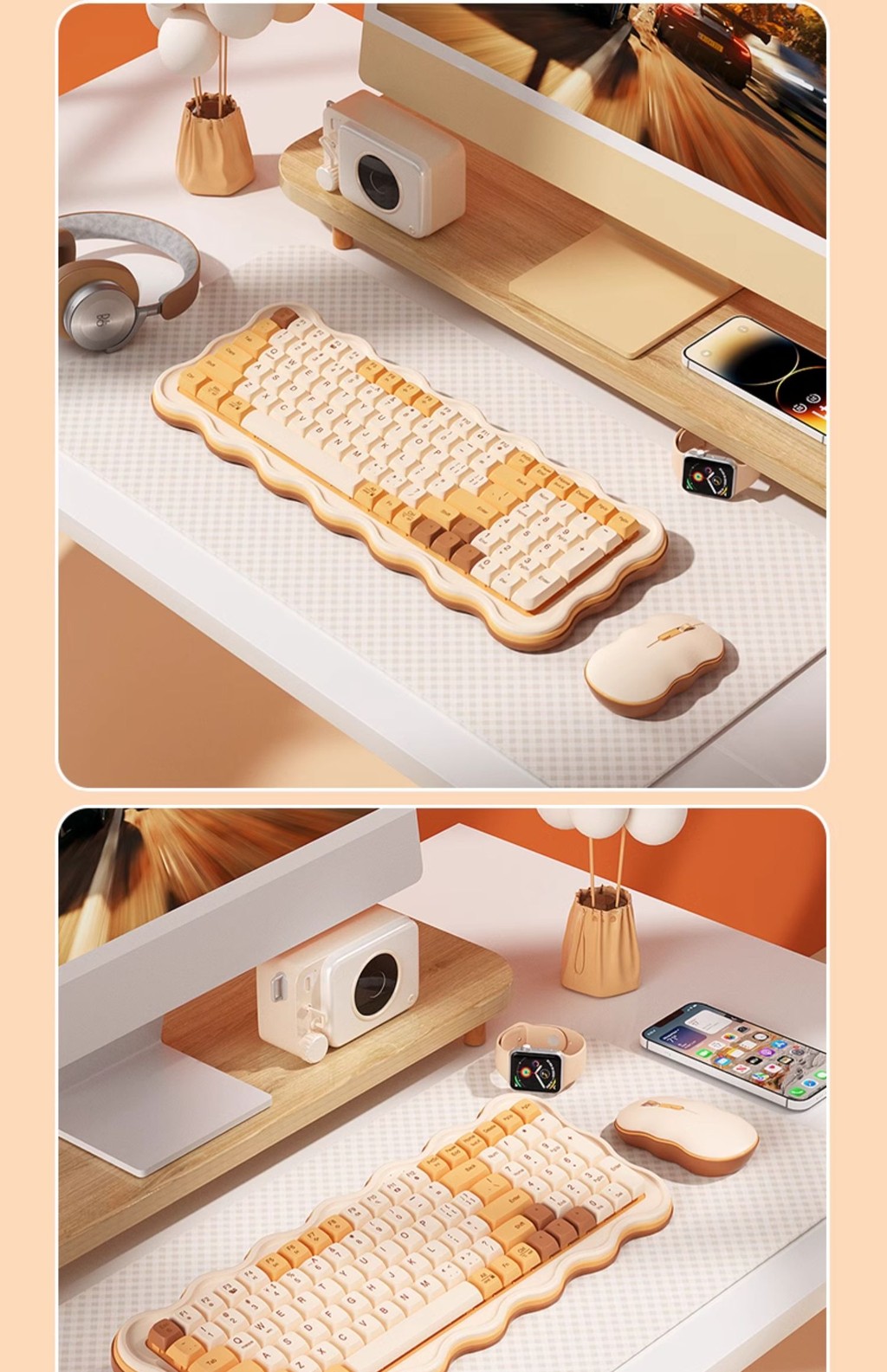 BOW 2.4g Wireless Rechargeable Keyboard and Mouse Set Rechargeable ...