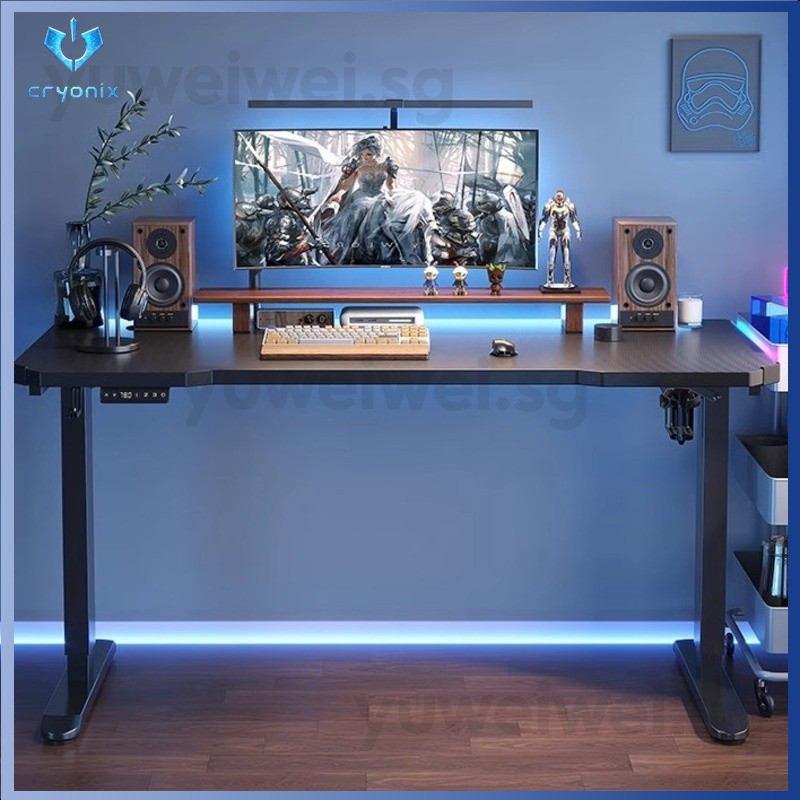 Lift Esports Gaming Table Electric Table Soild Wood Material Computer ...
