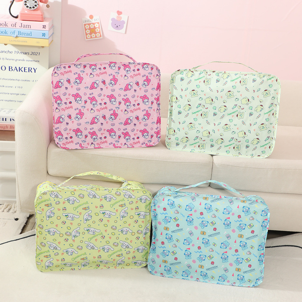 New Cartoon Kuromi Big-Eyed Frog Waterproof Travel Storage 6-Piece Set ...