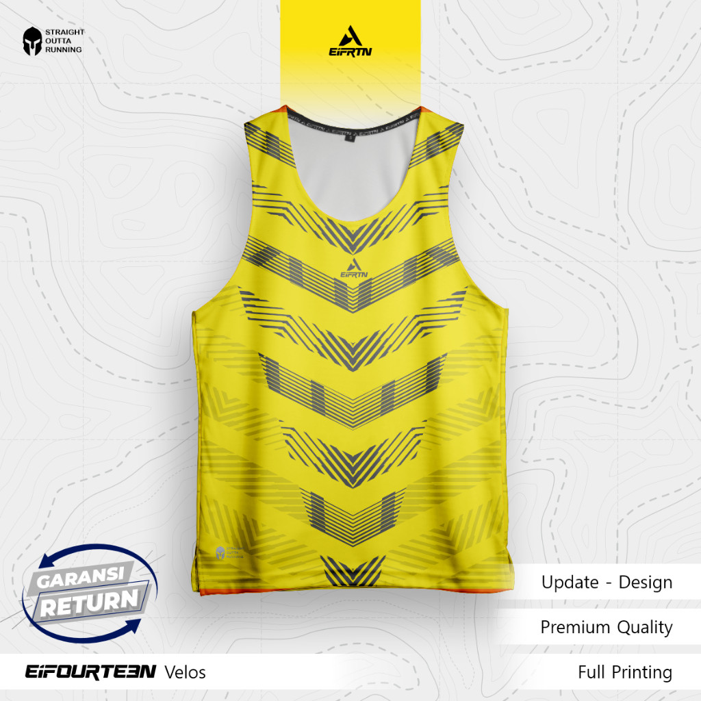 Baju Kaos Jersey Tanktop Singlet Running Olahraga Lari Gym Fitness ...