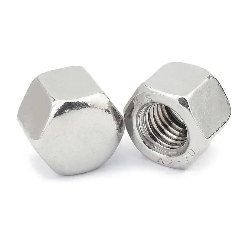 M3 M4 M5 M6 M8 M10 M12 M14 M16 M20 304 Stainless Steel Dwarf Cap Nut Hexagonal Blind Hole ...