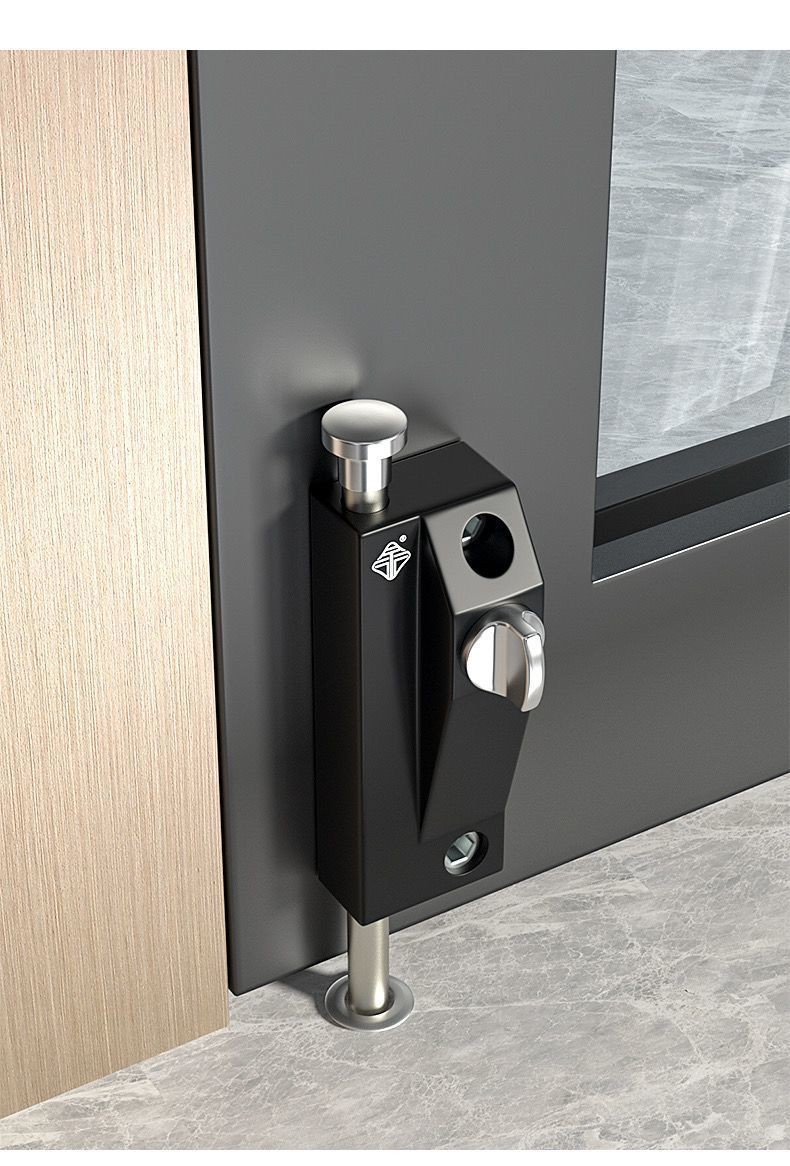 Latch Rotating Door Lock Frameed Door Floor Lock Wooden Door latch Lock ...