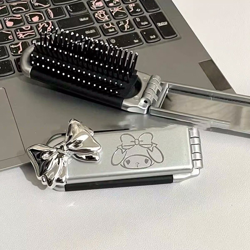Kawaii KT Kuromi Massage Folding Comb Anime Cute Anti-Static Portable ...