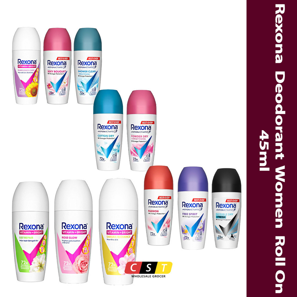 Rexona Deodorant Roll On Women 45ml | Shopee Malaysia