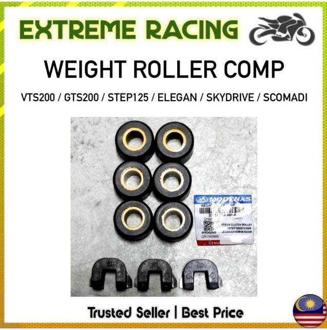 Drive Plate Clutch Roller Set Bush U Rubber Getah Weight Pulley Modenas ...