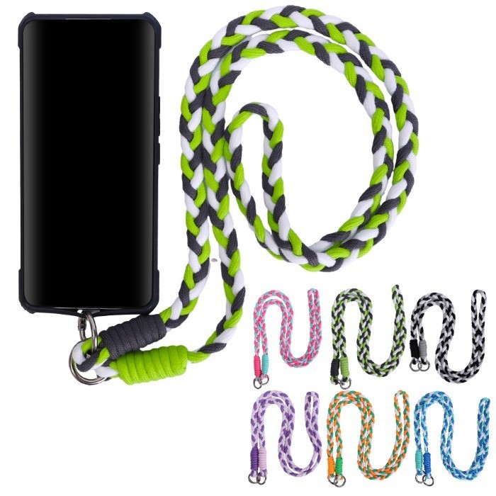 Adjustable Colorful Nylon Phone Strap Universal Smartphone Woven Safety ...