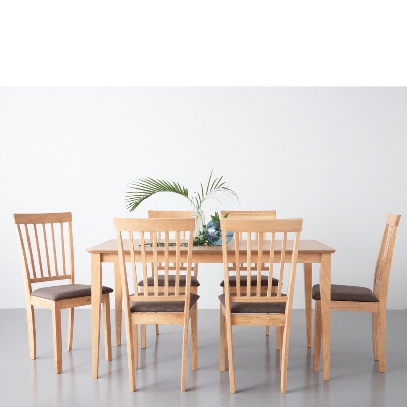 Alora Furniture - MYLA Solid Dining Set / Set Meja & Kerusi Makan 4 Seater / 6 Seater Table / 四人 ...