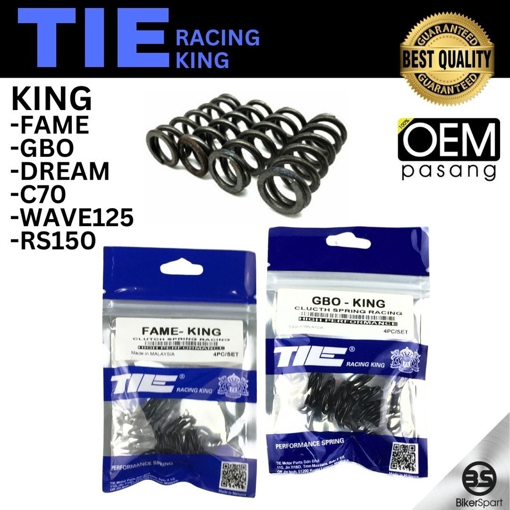 TIE KING Clutch Spring Racing KING RS150 C70 WAVE125 FAME GBO LC135 ...