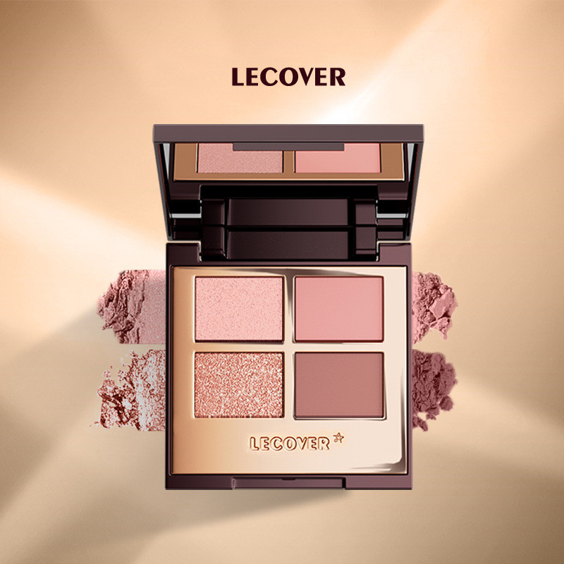 LECOVER Eyeshadow 眼影四色眼影盘大地色 LC Four-Color Eyeshadow Palette Matte ...