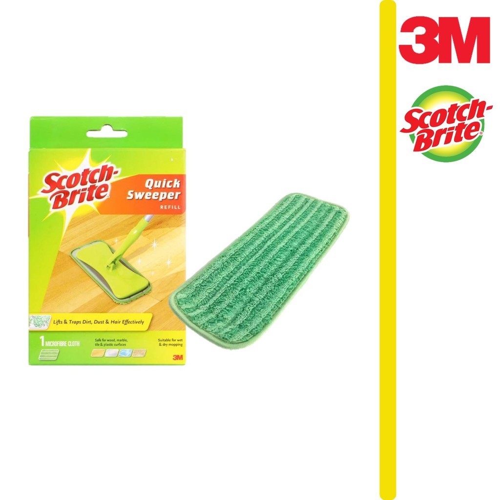 3M Scotch Brite Quick Sweeper Flat Mop Refill / Isi Ulang Mop Flat ...