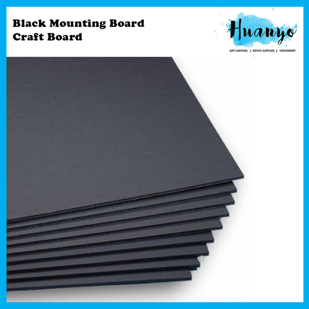 Kraft Craft Board / Black Mounting Board (A2 / A2+ 20 Inch X 30 Inch ...