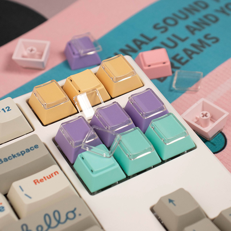 DIY Print the pattern keycap PBT+PC Cherry R4 profile keycaps for ...