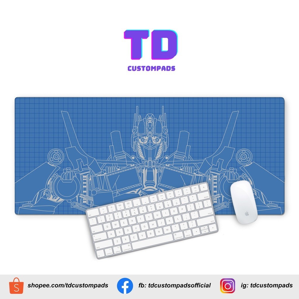 Optimus Prime - "Blueprint" TD Custompads Artisan Series Extended Gaming Mousepad | Shopee Malaysia