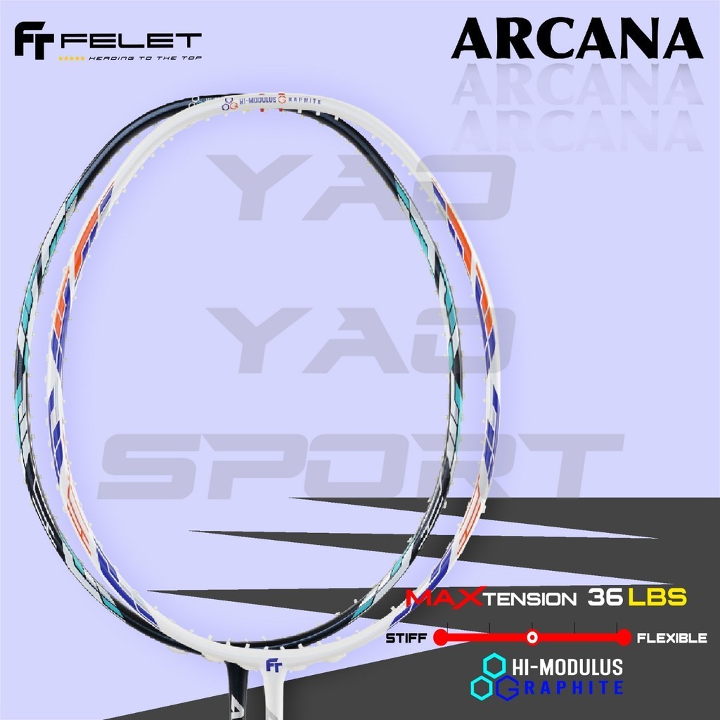 FELET ARCANA Badminton Racquet (100% ORIGINAL) 100% Original by FLEET ...