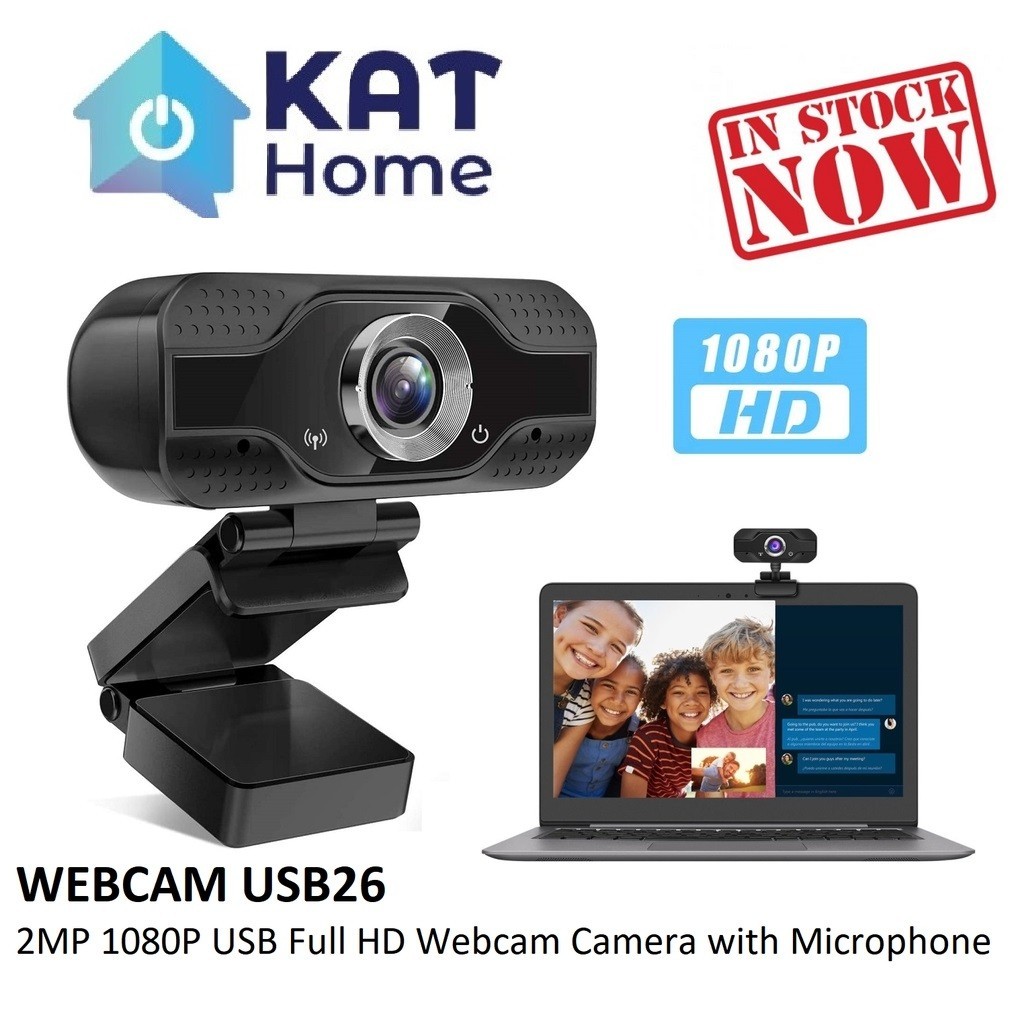 2MP 1080P USB FULL HD WEBCAM CAMERA FOR PC DESKTOP LAPTOP 1920x1080 WEB ...