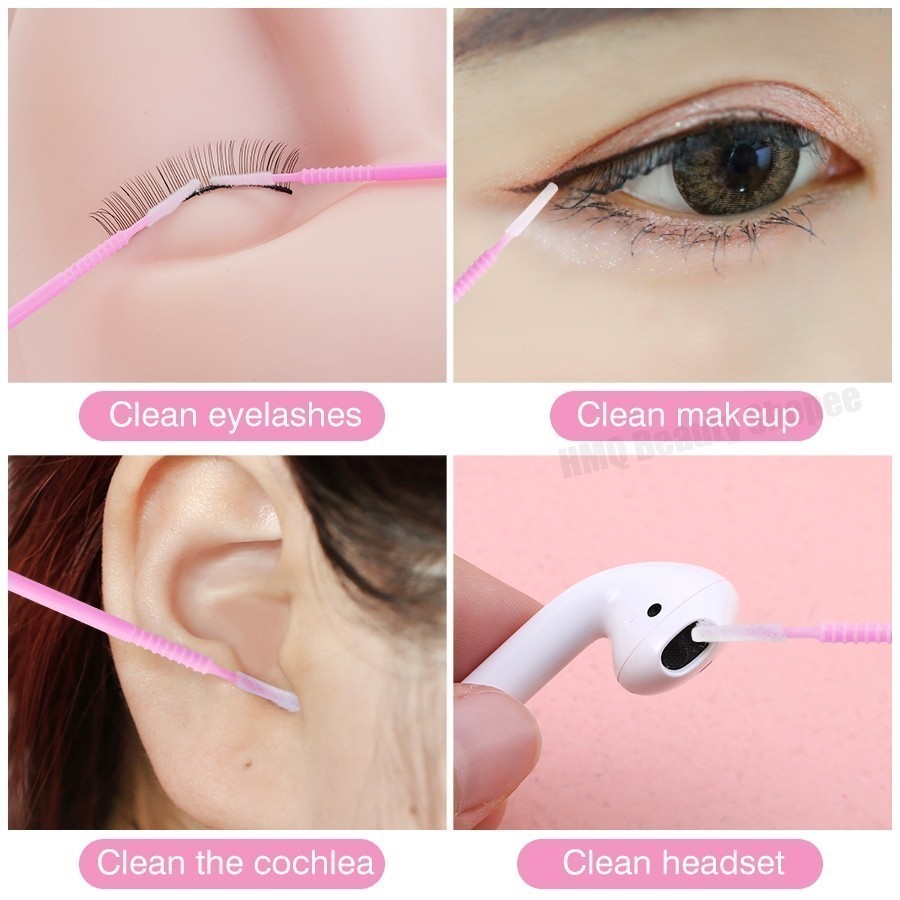 Micro Brushes Microswabs For Eyelash Extensions Microbrush Applicators Brush Lash Mascara Wand ...