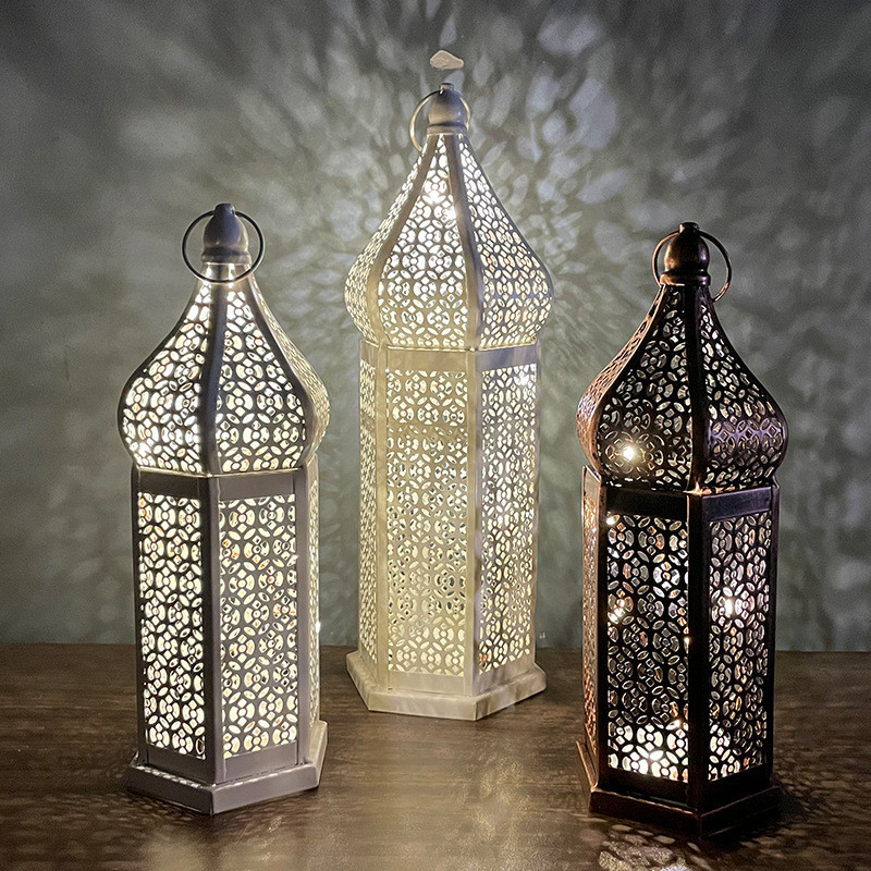 LED Dome Arabian Lantern Lampu Hiasan Candle Holder Pelamin Lantern ...