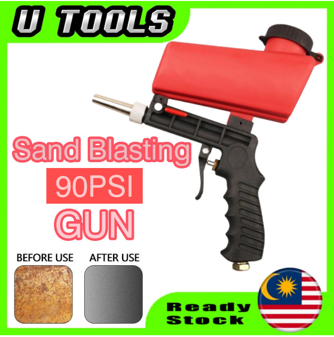 Pneumatic Sandblasting Gun 90psi Sand Blaster Paint Spray Machine ...