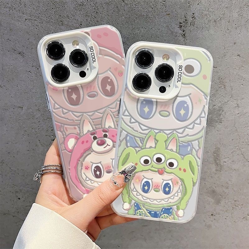 Cartoon Cute POPMART LABUBU case Samsung galaxy s24fe s25 ultra note20 ...