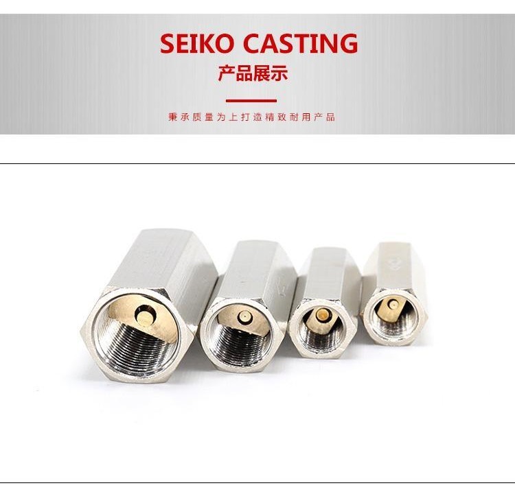 Gas Anti-Backflow Check Valve One-Way Check Valve Copper CV-01/02/03/04 ...