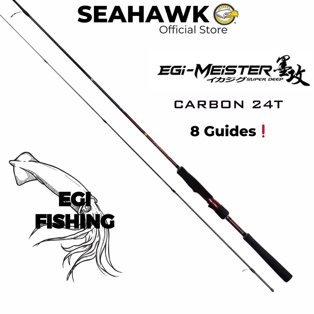 Seahawk EGI MEISTER 24T High Carbon | High Sensitive Tip Egi Fishing ...