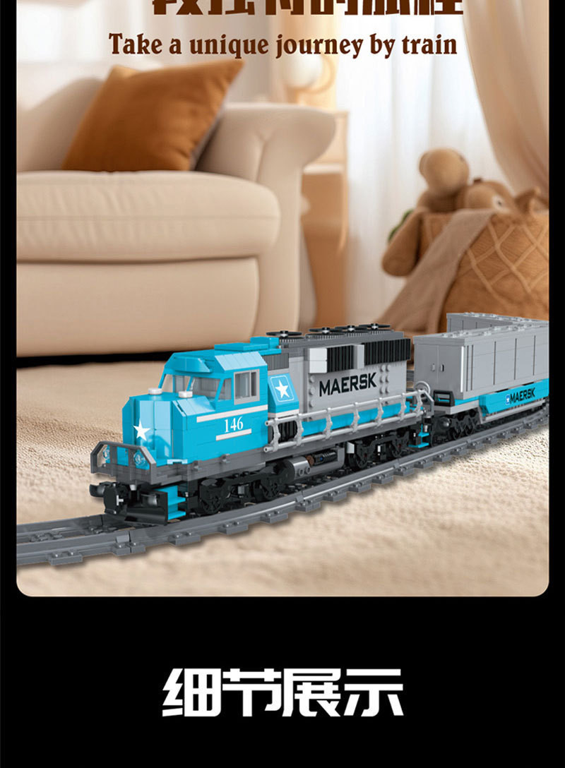 【Ready Stock】 city train toys sluban train track duplo wooden train set ...