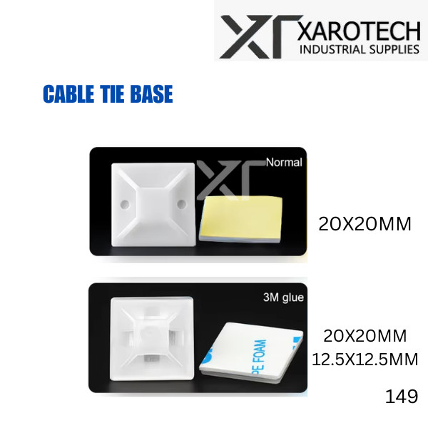Cable Tie Base / Cable Tie Stand Sticking Mounting Base Self-Adhensive ...
