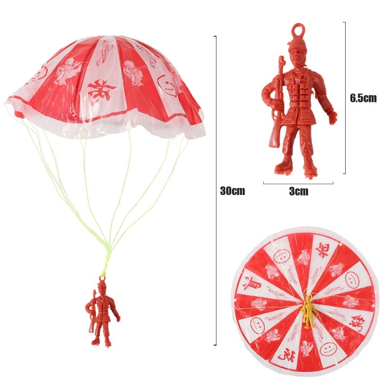 Parachuting Soldier Simulated Flying Toy / Fun Outdoor Entertain Game ...