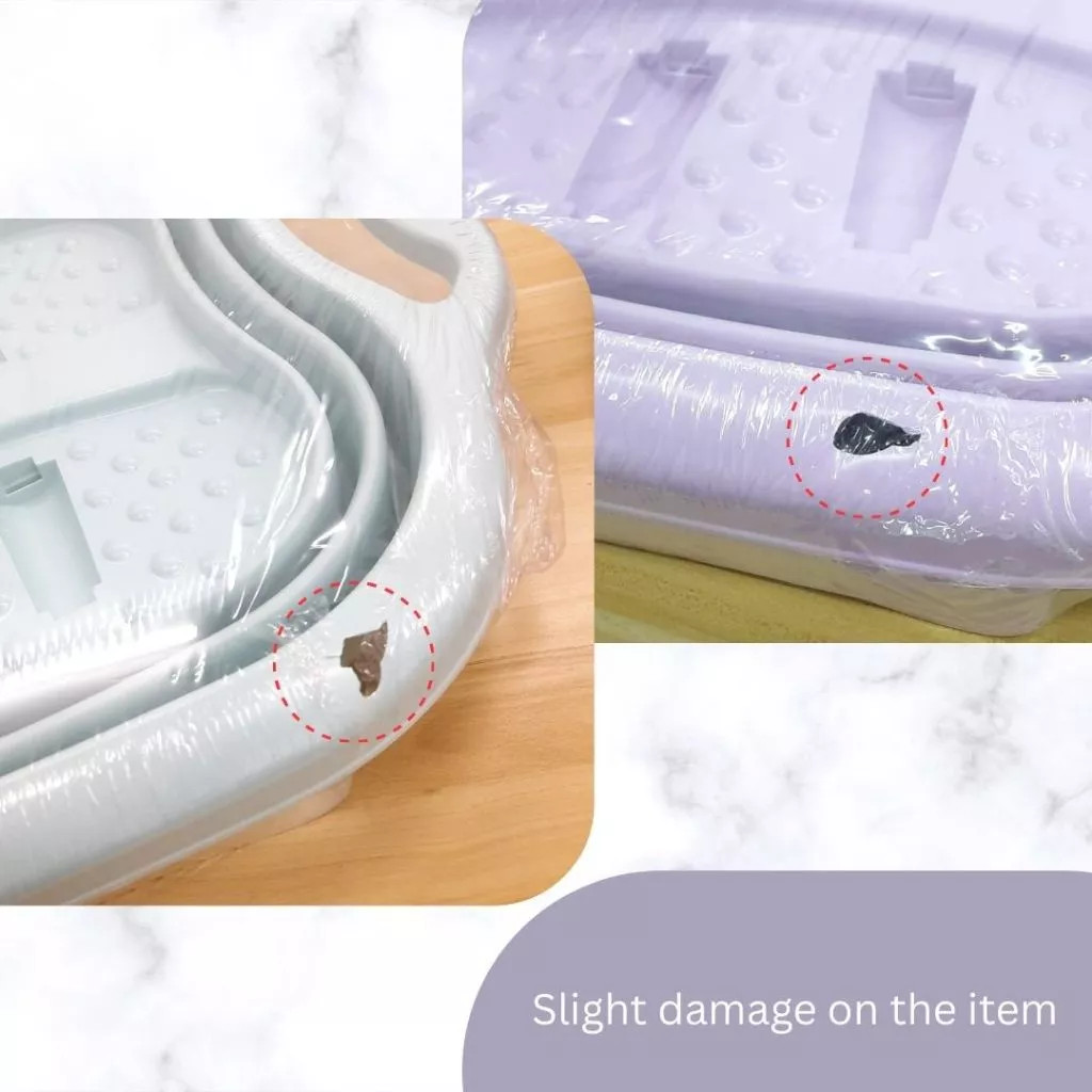 ATC Foldable Foot SPA Bath Tub Foot Soak Massaging Rollers Foot Massage ...