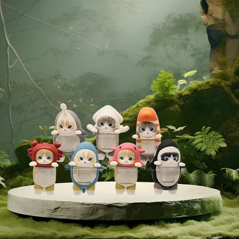 12PCS New Sonny Angel & Mofusand Blind Box Hippers Mini Figure Shark ...