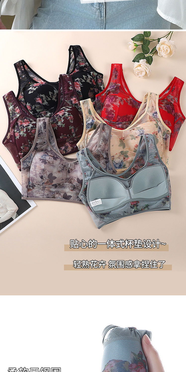 【L-6L For 40-100 KG】Women Lace Bra Thin No-trace Vest style Gather Push ...