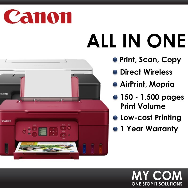 Canon PIXMA G3770 All-in-one Wireless MegaTank Printer With Low-Cost ...