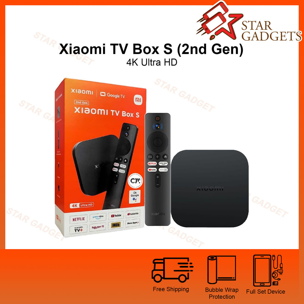 Xiaomi TV Box S 2nd Gen 4K Ultra HD | Original New Set | Shopee Malaysia