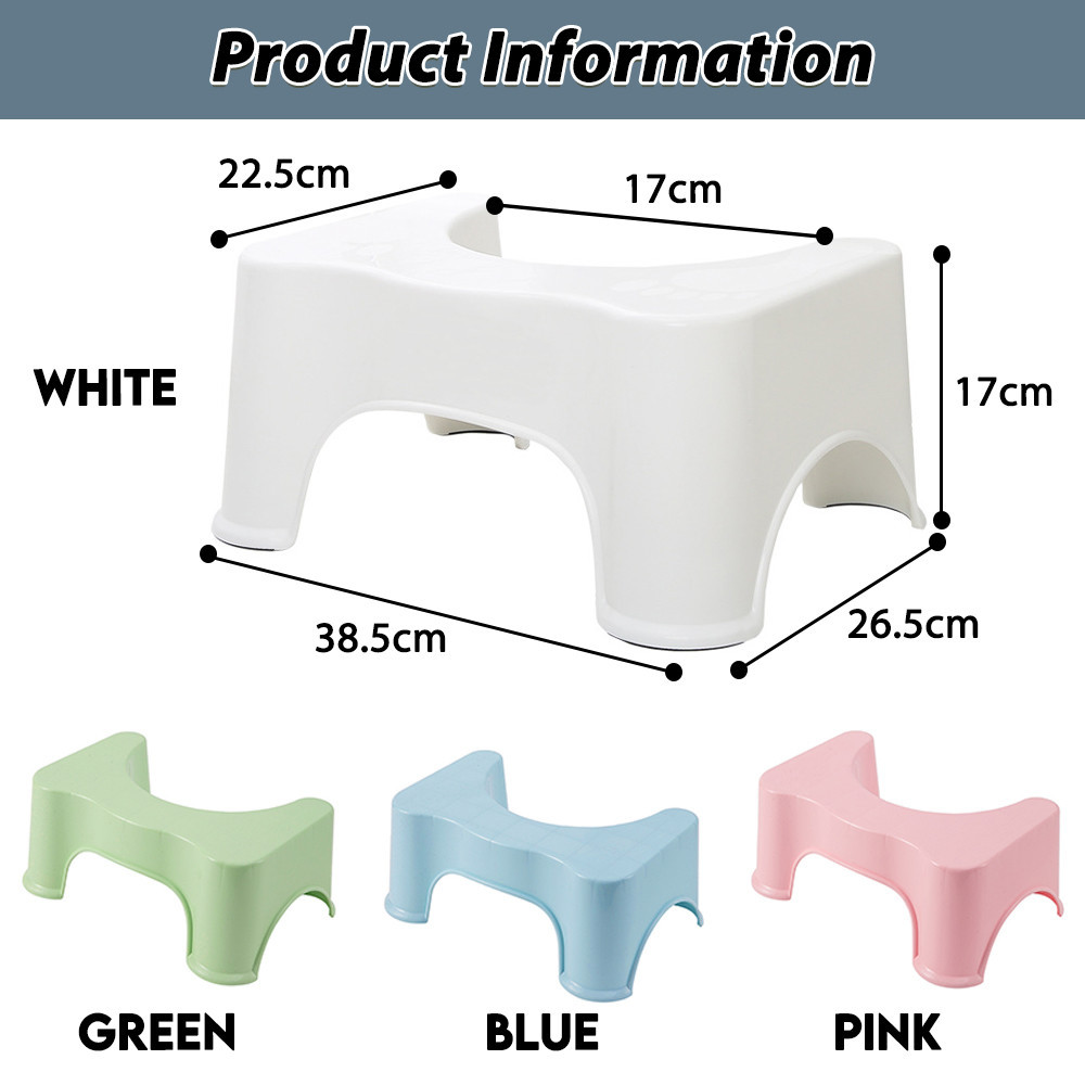 [1PC] Worthbuy Plastic Toilet Chair Toilet Foot Mini Stool Kerusi ...