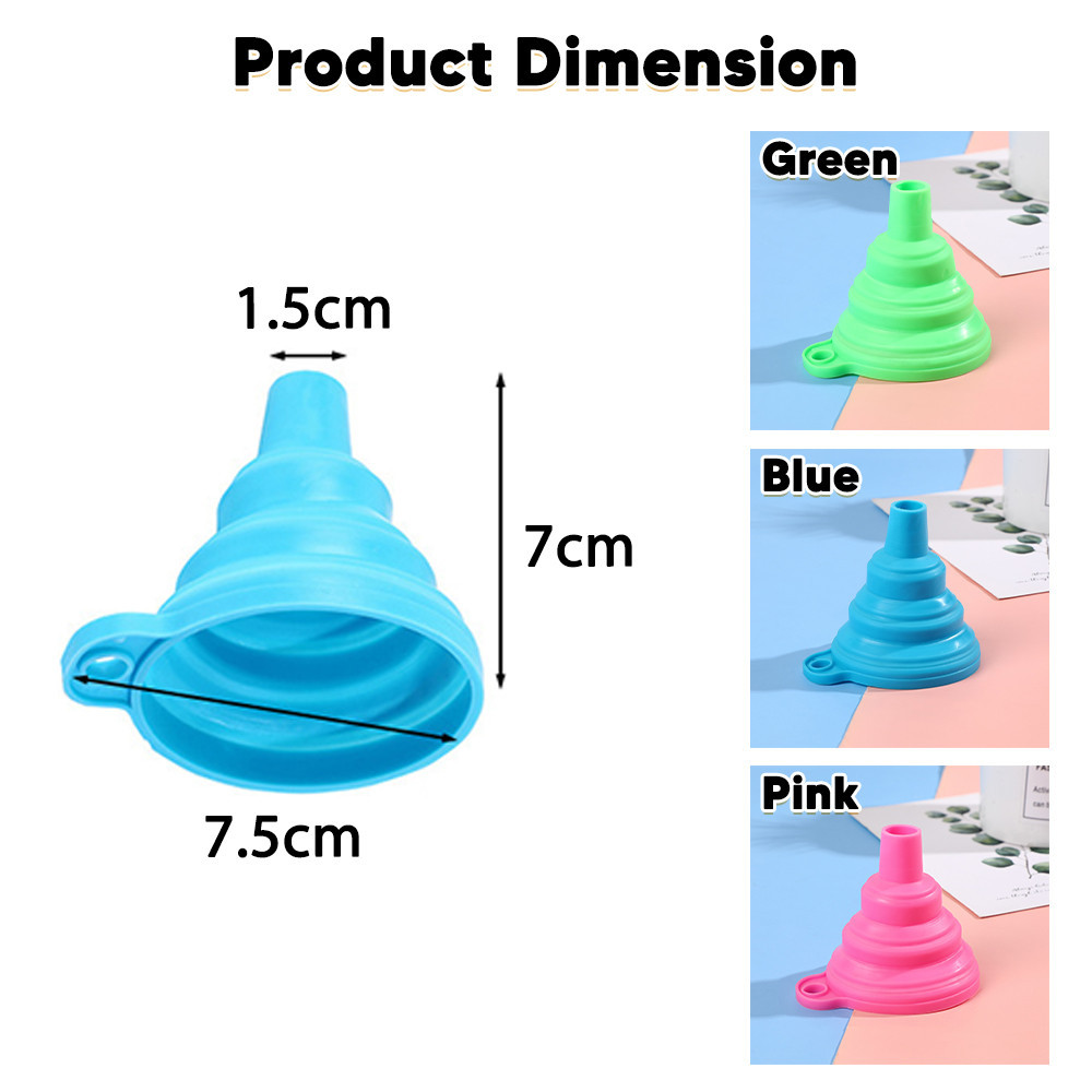 [1PC] Worthbuy Multifunction Folding Funnel Oil Liquid Dispenser ...