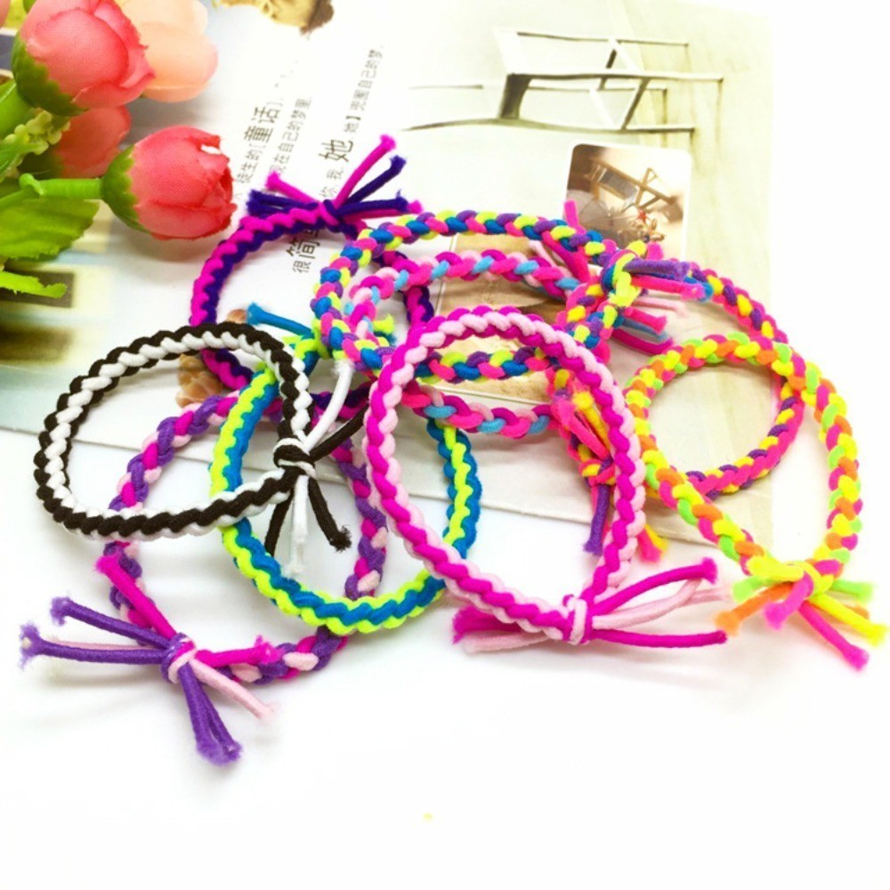 Bear Leader Children's Hair Rope Tie Hair Candy Color Rubber Band ...
