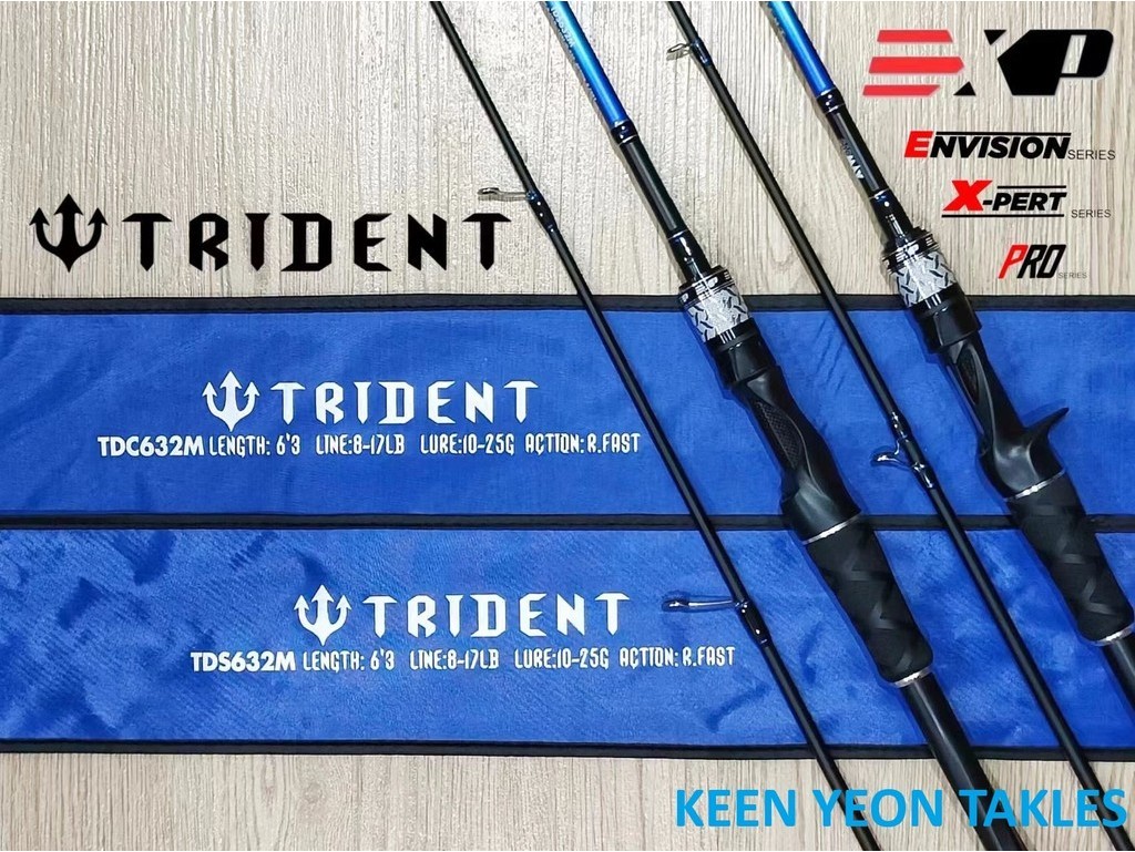 EXP TRIDENT SPINNING/ BAITCASTING FISHING ROD | Shopee Malaysia