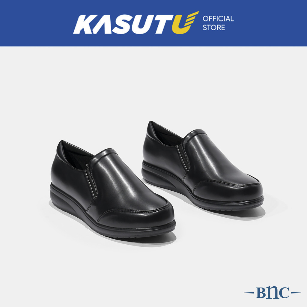 BNC Women Wedges Black Shoes Kasut Hitam Baji Perempuan | Kasut U 401 ...