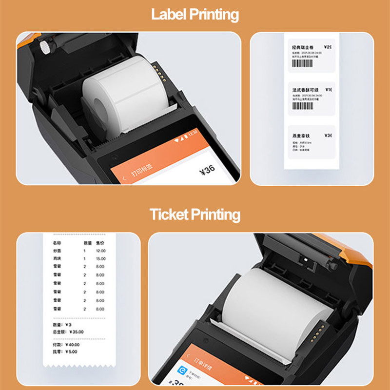 SUNMI V2S Thermal Receipt Printer Handheld Terminal POS System Device ...
