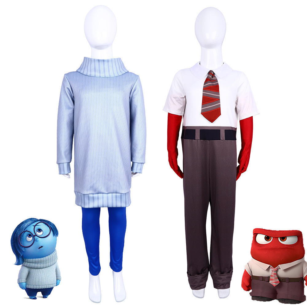 Anime Movie Inside Out 2 Joy Cosplay Costume Sadness Anger Fear Disgust ...