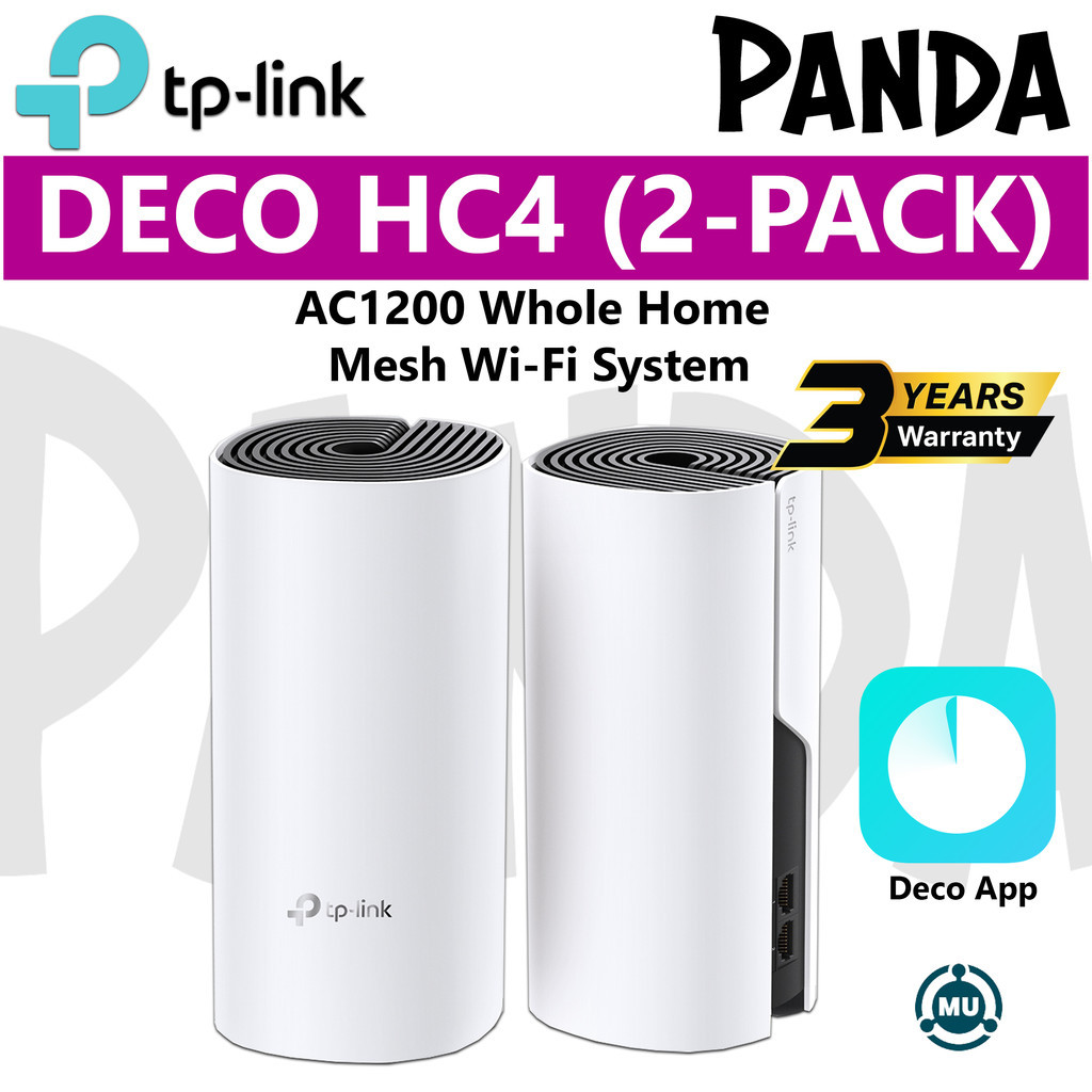 TP-Link AC1200 Whole Home Mesh Wi-Fi System Deco HC4 (2-Pack) | Shopee ...