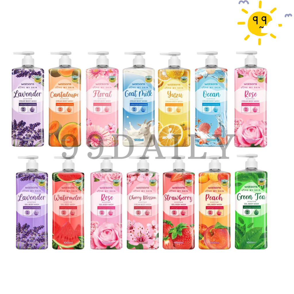 Watson Watsons Gel Bath Body Wash 1L Litre | Shopee Malaysia