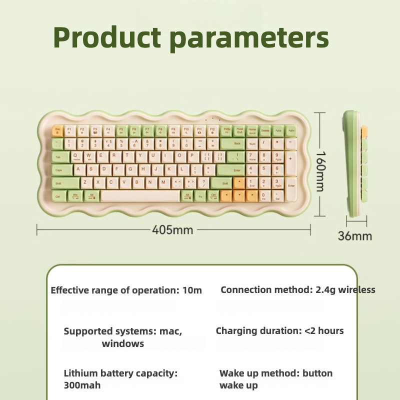 BOW 2.4g Wireless Rechargeable Keyboard and Mouse Set Rechargeable ...