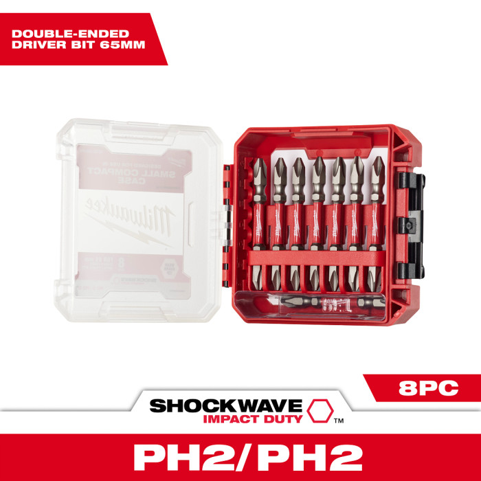 Milwaukee 48-32-4361PS SHOCKWAVE Impact Duty 65mm PH2/PH2 Double Ended ...