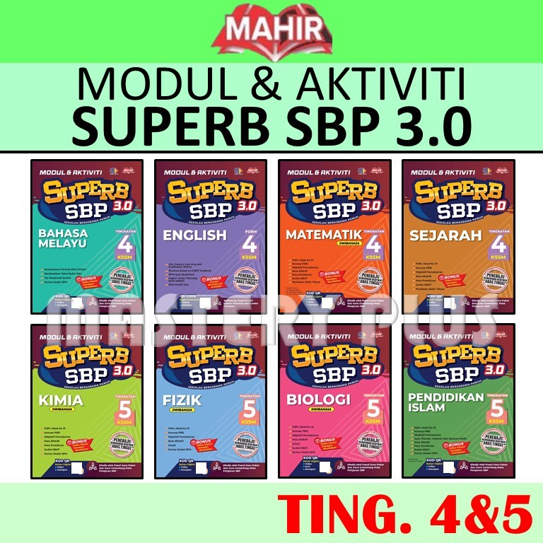 MODUL & AKTIVITI SUPERB SBP 3.0 TINGKATAN 4&5 KSSM 2025 | SUPERB SBP 2.0 - MAHIR | NUSAMAS ...