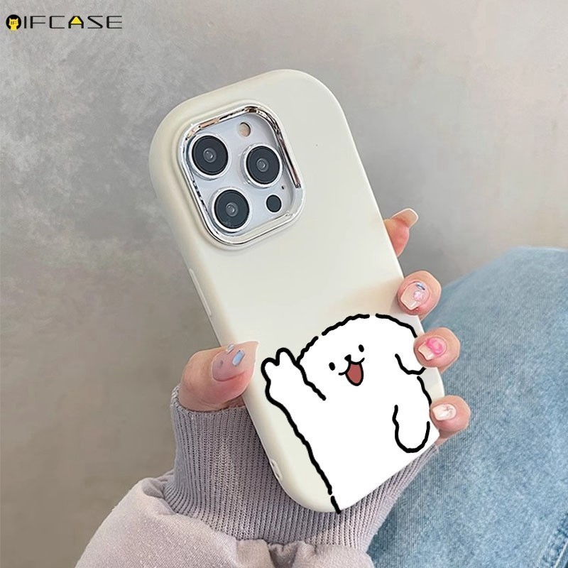 For Vivo X100 Pro X90 X80 X70 X60 Phone Case ins Cute Line Dog Puppy ...