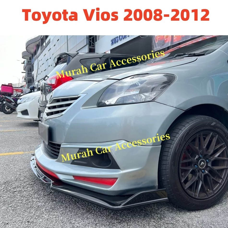Toyota Vios 2002-2012 Front Bumper Diffuser Lip Wrap Angle Splitters ...