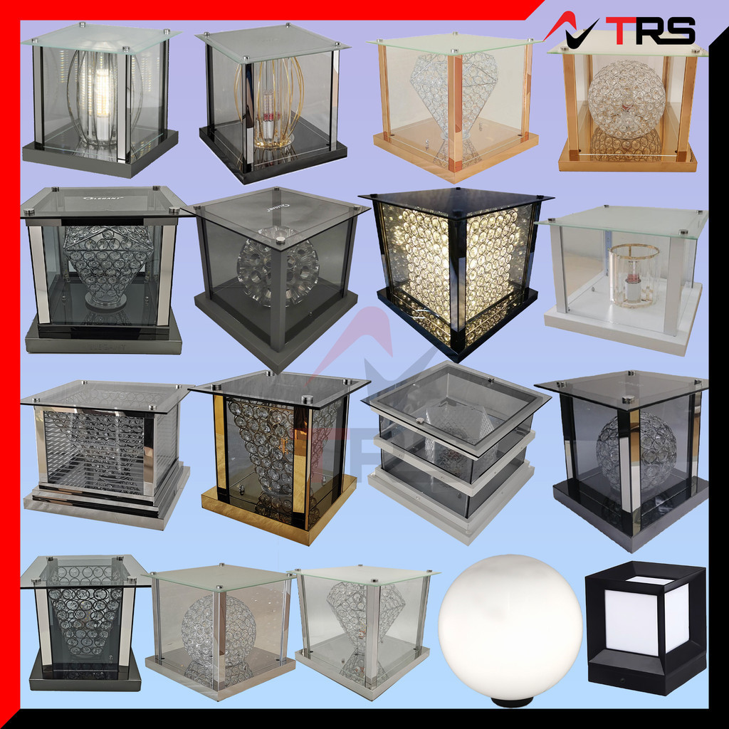 250MM Outdoor Gate Light, Lampu Pagar Outdoor, Weatherproof, Garden ...