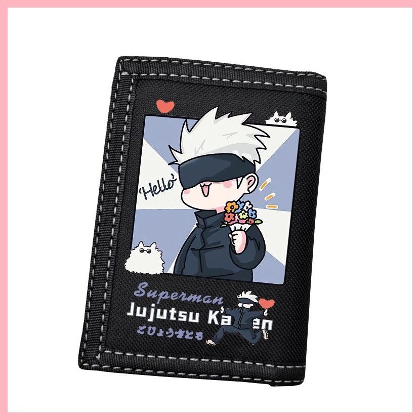 Wallet Jujutsu Kaisen Gojo Satoru Spell Fighting Cartoon Anime ...